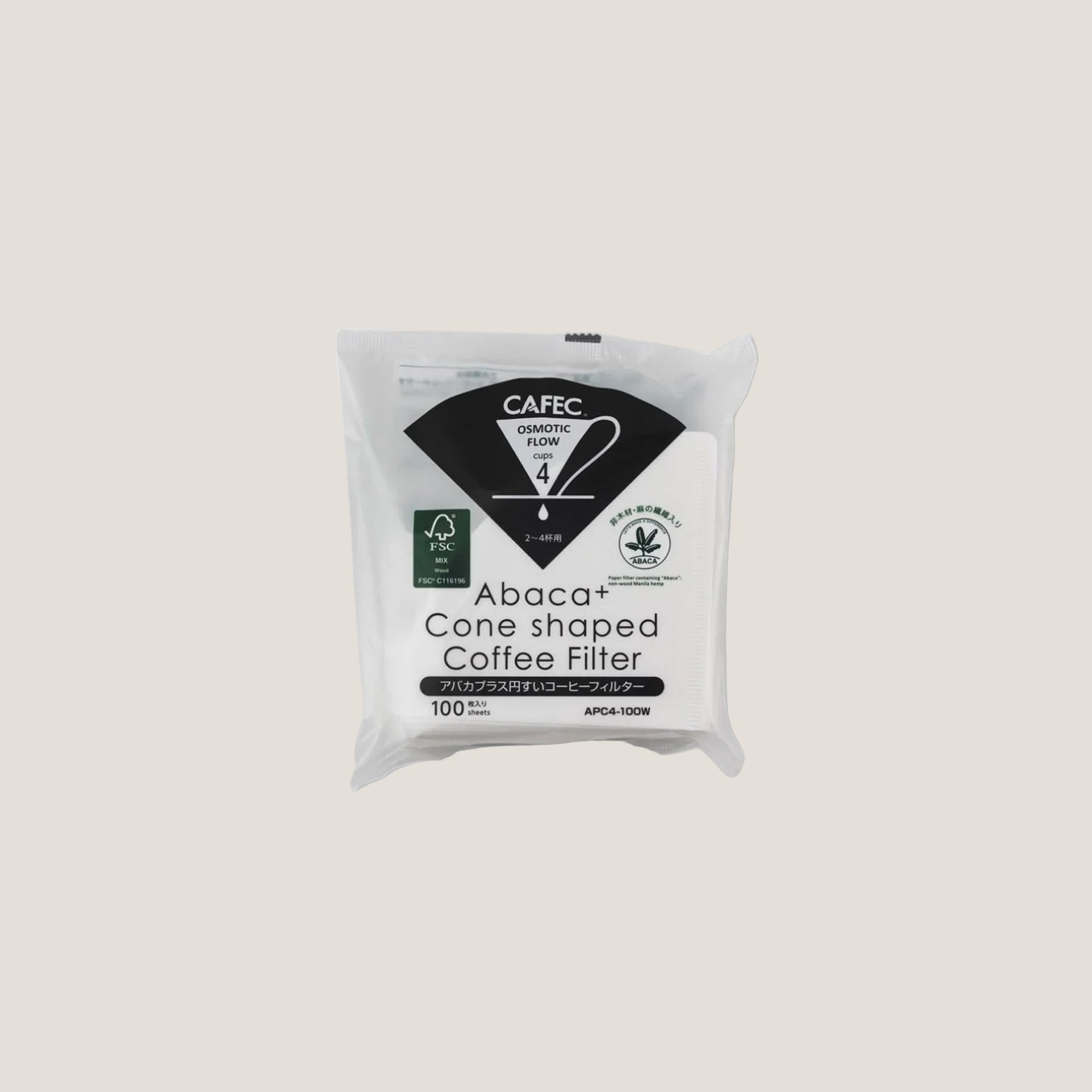 Cafec Abaca + Cone Shaped Filter Papers – Cloud Picker Coffee